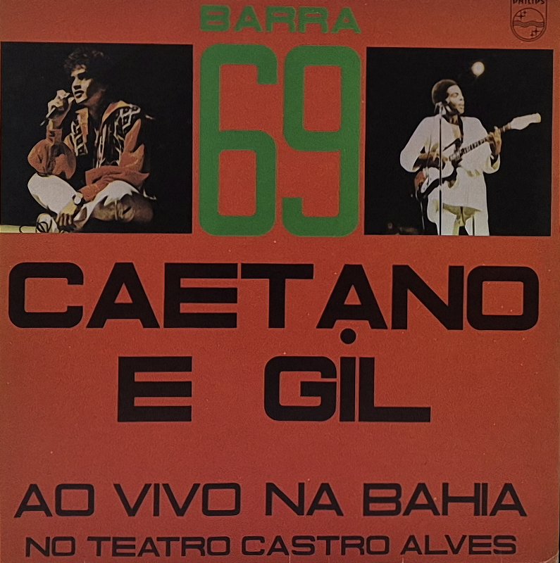 Caetano E Gil ‎– Barra 69 - Caetano E Gil Ao Vivo Na Bahia - VINIL SP