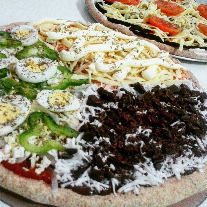 Pizzas integrais - Grandes (35cm) - GoodShape Alimentação Saudável