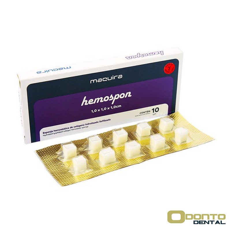 Esponja Hemostática Hemospon Maquira - Odonto Dental Comércio de ...