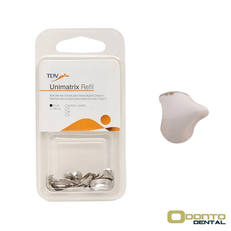 Refil de Matriz Unimatrix TDV - Odonto Dental Produtos Odontológicos.