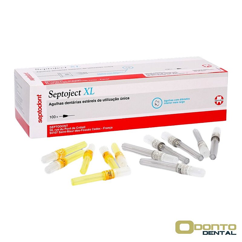 Agulha Gengival Septoject XL Septodont - Odonto Dental Comércio de ...