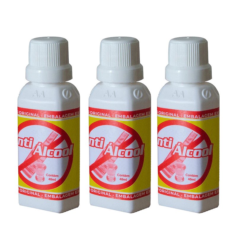 Antiálcool - kit com 3 unidades combate alcoolismo - Produtos Naturais ...
