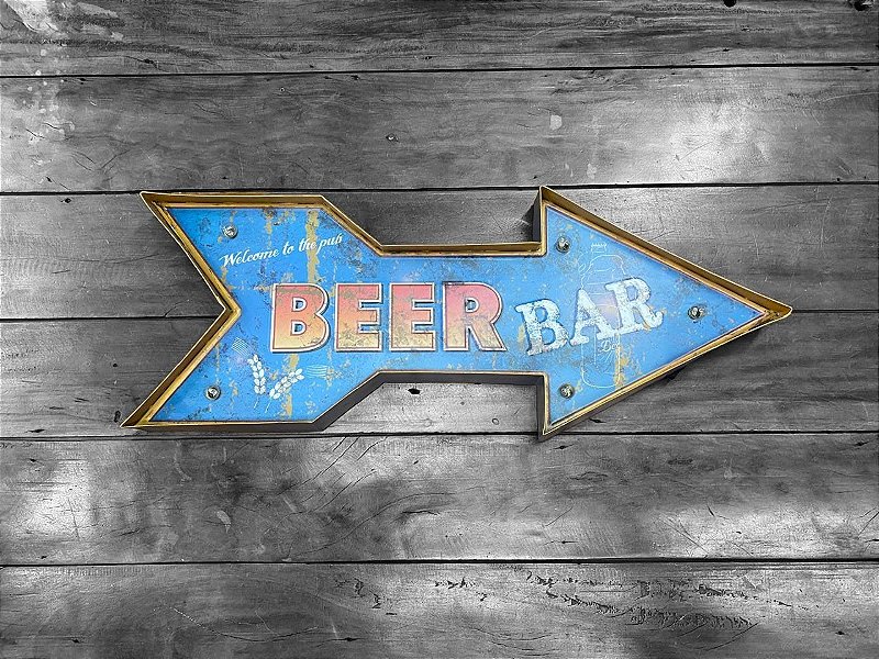 PLACA DE METAL BAR - Zona Country - Moda Country Masculino, Feminino ...