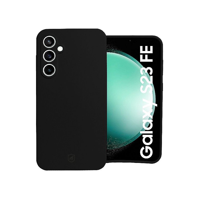 Capa para Samsung Galaxy S23 FE - Silicon Premium Preta - Gshield ...