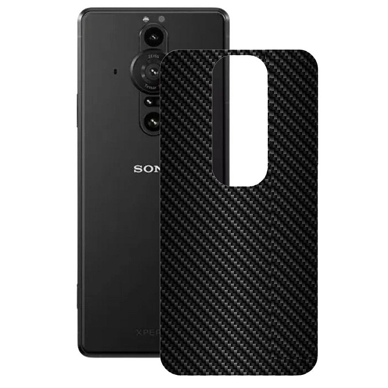 Película para Sony Xperia PRO-l - Traseira Fibra Carbono Preta-Gshield ...