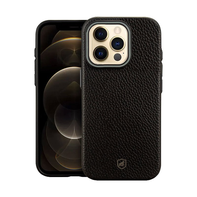 Capa para iPhone 12 Pro Max - Magsafe Tech Couro - Preta - Gshield ...