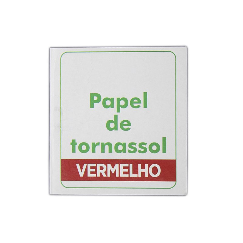 PAPEL TORNASSOL VERMELHO (ALCALINO BASICO) 10X70MM 100 TIRAS - Didática SP
