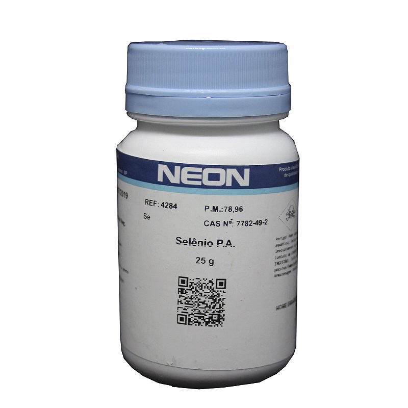 SELENIO PA 25G CAS 7782-49-2 - Didática SP
