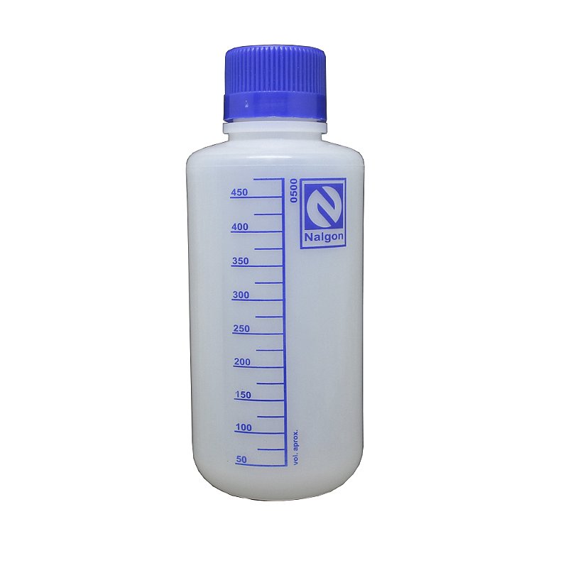 FRASCO DE PLASTICO 500ML (PE) GRADUADO - Didática SP