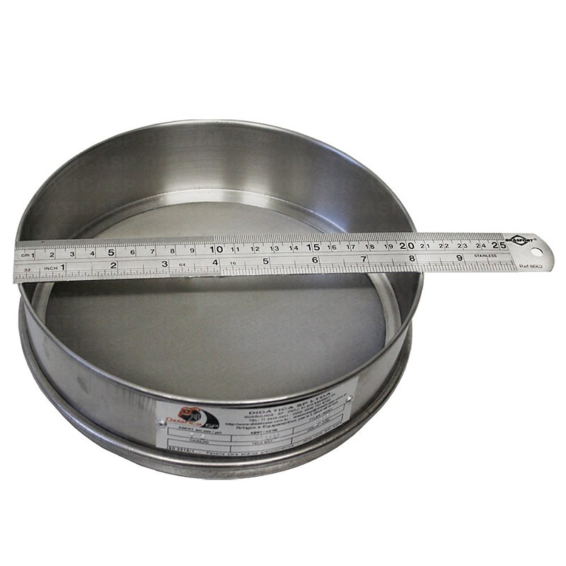 Peneira Granulométrica 8x2" em inox ASTM 200 MESH/TYLER 200 abertura 0 ...