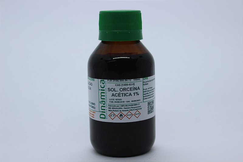 SOLUCAO ORCEINA ACETICA 1% 100ML - Didática SP