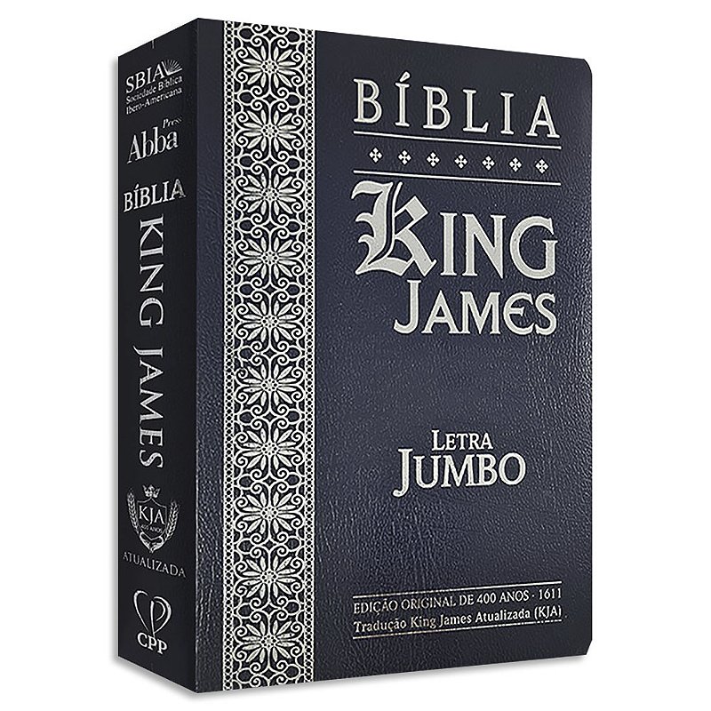 Bíblia King James Atualizada Letra Jumbo capa Azul - Livraria ...
