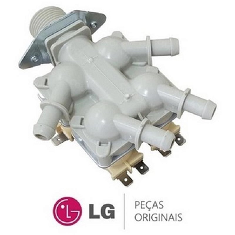 Valvula De Entrada 4 Vias 12v Para Lava E Seca LG Aju7541240 ...