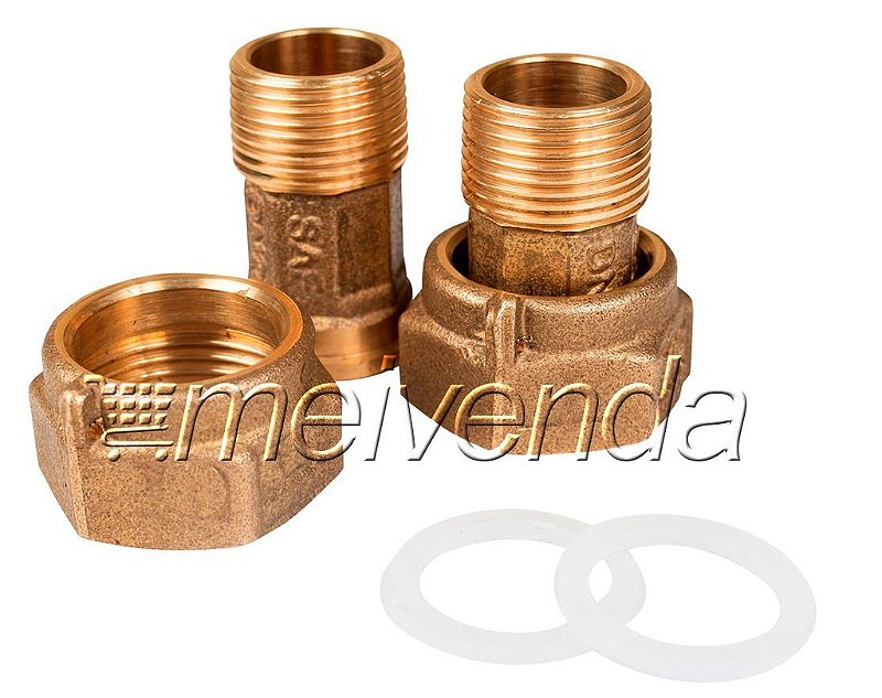 Conexão Virola Metálica para Hidrômetro DN 3/4" - MEIVENDA