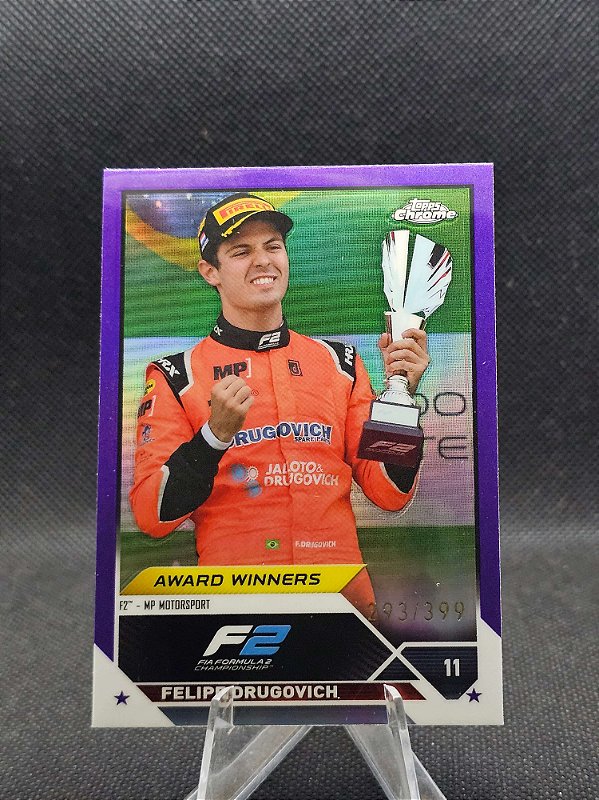 Topps Chrome F1 Award Winners Purple 2023 FELIPE DRUGOVICH #/399 ...