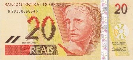 Cédula 20 reais primeira familia C302 MBC - MoedaRara Numismática