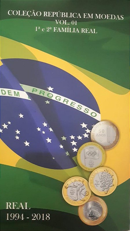 Album completo da familia do Real 1994 a 2018 - MoedaRara Numismática