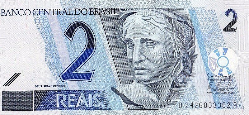 C 262 Cédula 2 Reais DA Primeira Família-FE - MoedaRara Numismática