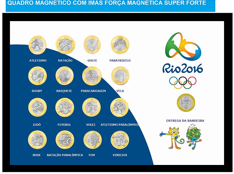 Quadro Moedas Olimpiadas Coleção Jogos Olimpicos Rio 2016 - MoedaRara ... Quadro Moedas Olimpiadas Coleção Jogos Olimpicos Rio 2016 - MoedaRara ...