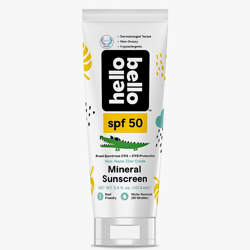 Hello Bello Mineral Sunscreen Lotion with Zinc Water Resistant Babies ...