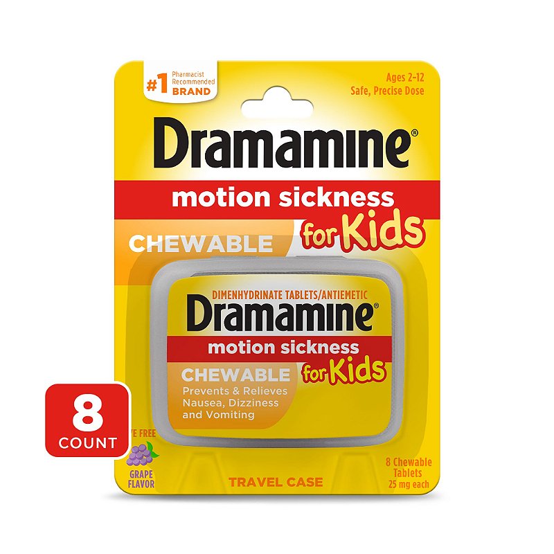 Dramamine Chewable Tablets for Kids - Consumos da Martina