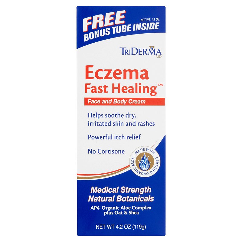 TriDerma MD Eczema Fast Healing Face and Body Lotion with Bonus Tube ...