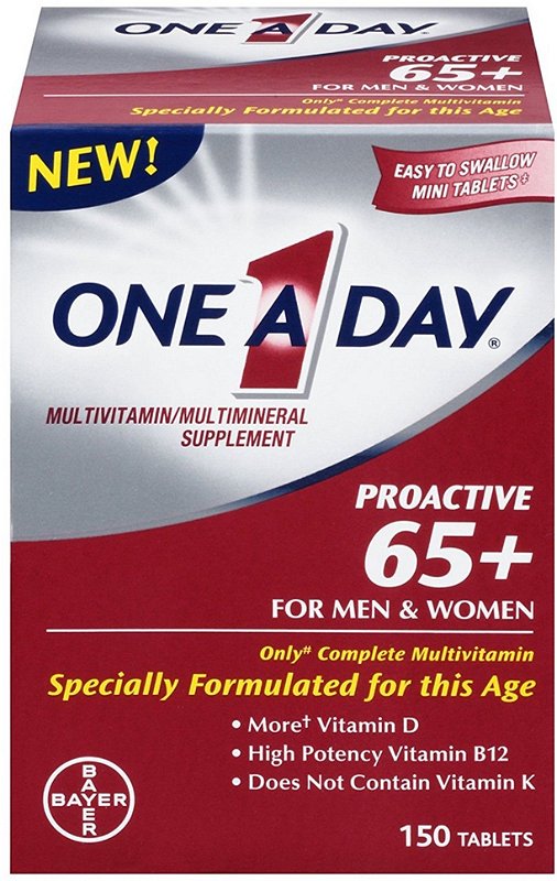 One A Day Proactive 65+ Multivitamin/Multi-Mineral - Consumos da Martina