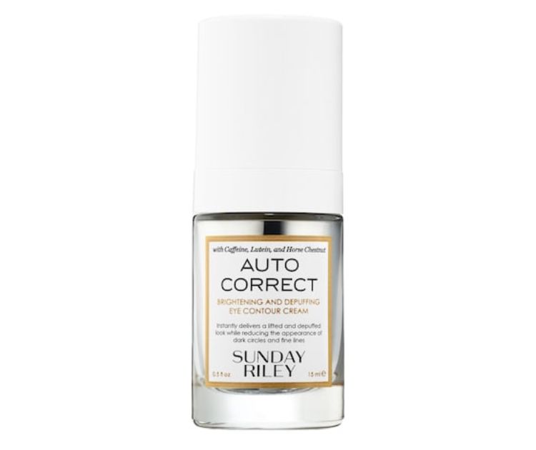 Sunday Riley Auto Correct Brightening and Depuffing Eye Contour Cream ...