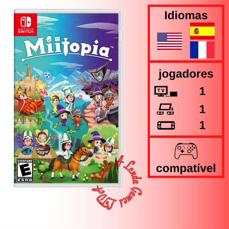 Miitopia - SWITCH [EUA] - Xande A Lenda Games. A sua loja de jogos!
