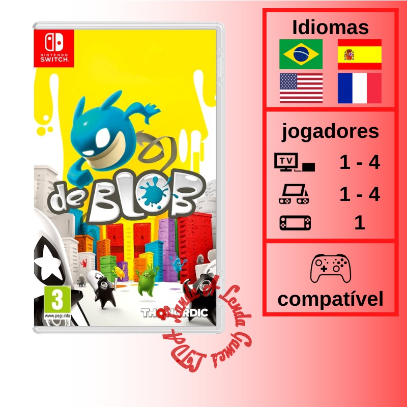 De Blob - SWITCH [EUROPA] - Xande A Lenda Games. A sua loja de jogos!