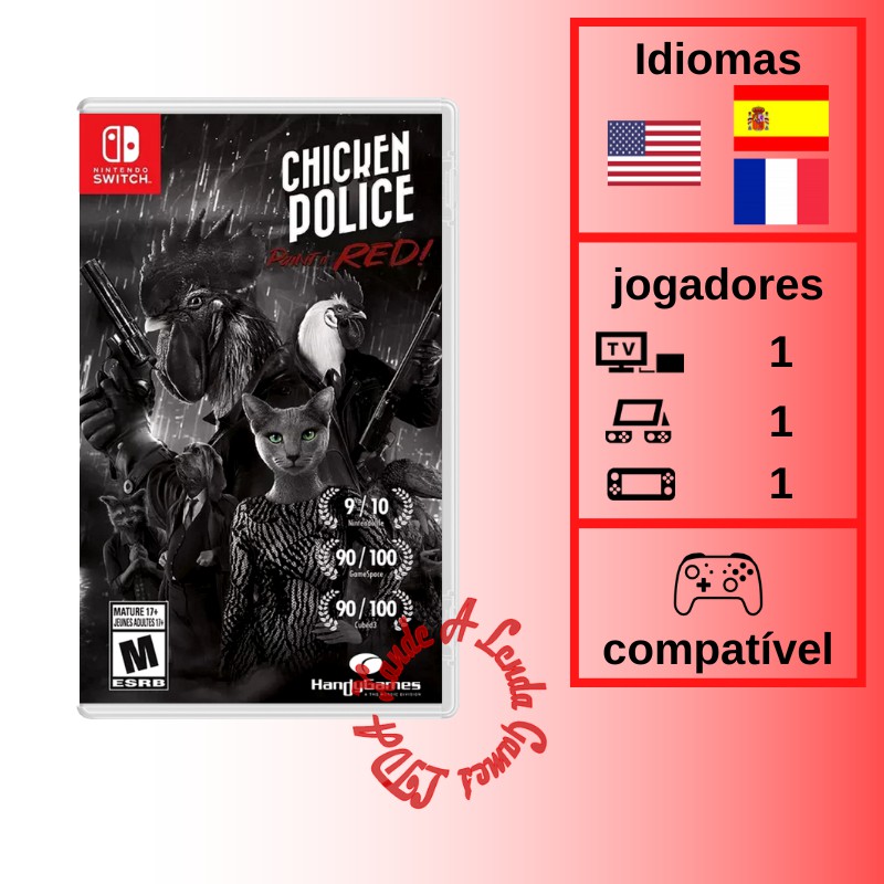 Chicken Police Paint It Red - SWITCH [EUA] - Xande A Lenda Games. A sua ...