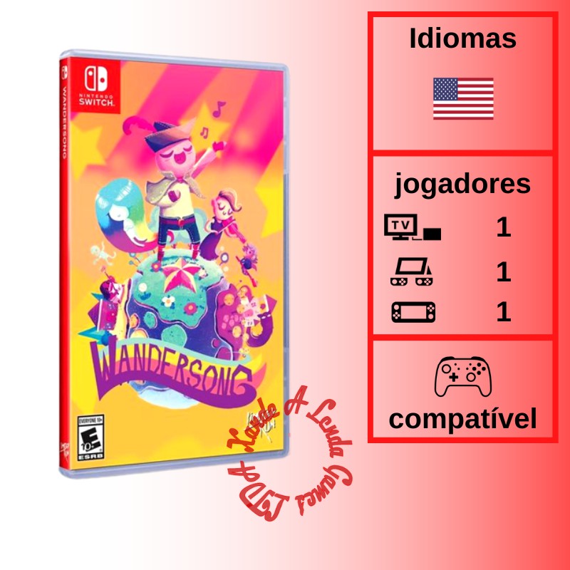 Wandersong - SWITCH [EUA] - Xande A Lenda Games. A sua loja de jogos!