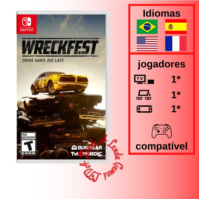 Wreckfest - SWITCH [EUA] - Xande A Lenda Games. A sua loja de jogos!