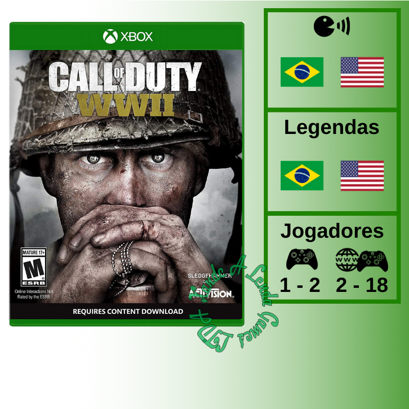 Call of Duty World War II - XBOX ONE [EUA] - Xande A Lenda Games. A sua ...