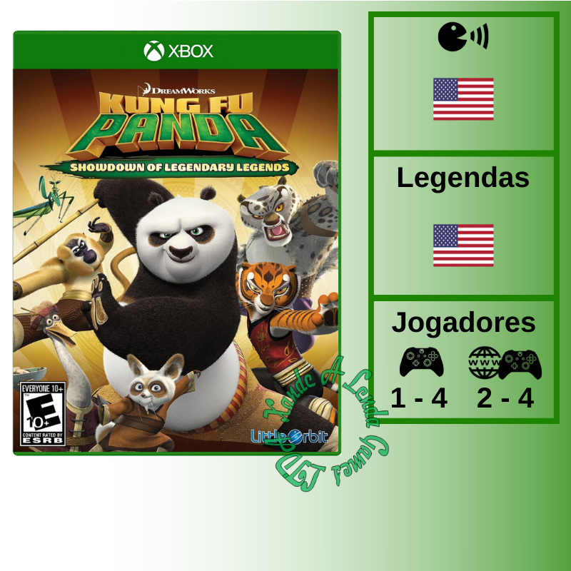 Kung Fu Panda Showdown of Legendary Legends - XBOX ONE [EUA] - Xande A ...