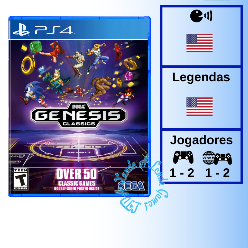 Sega Genesis Classics - PS4 [EUA] - Xande A Lenda Games. A sua loja de ...