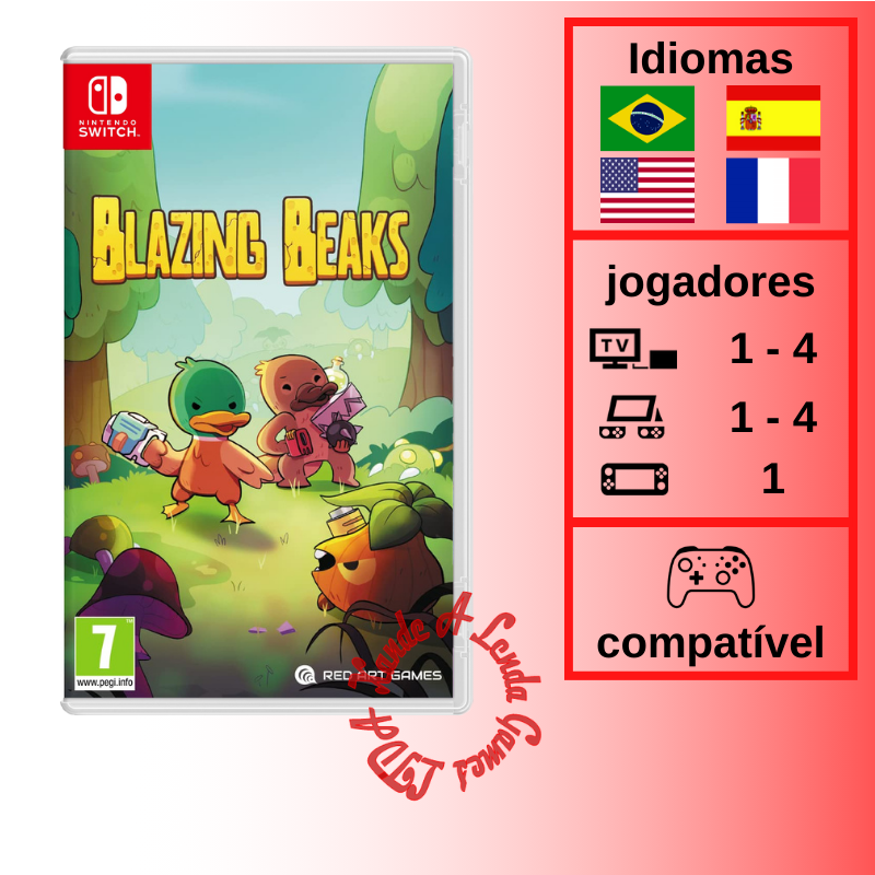 Blazing Beaks - SWITCH [EUROPA] - Xande A Lenda Games. A sua loja de jogos!