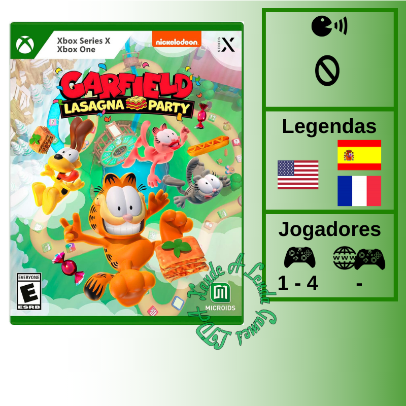 Garfield Lasagna Party - XBOX ONE [EUA] - Xande A Lenda Games. A sua ...