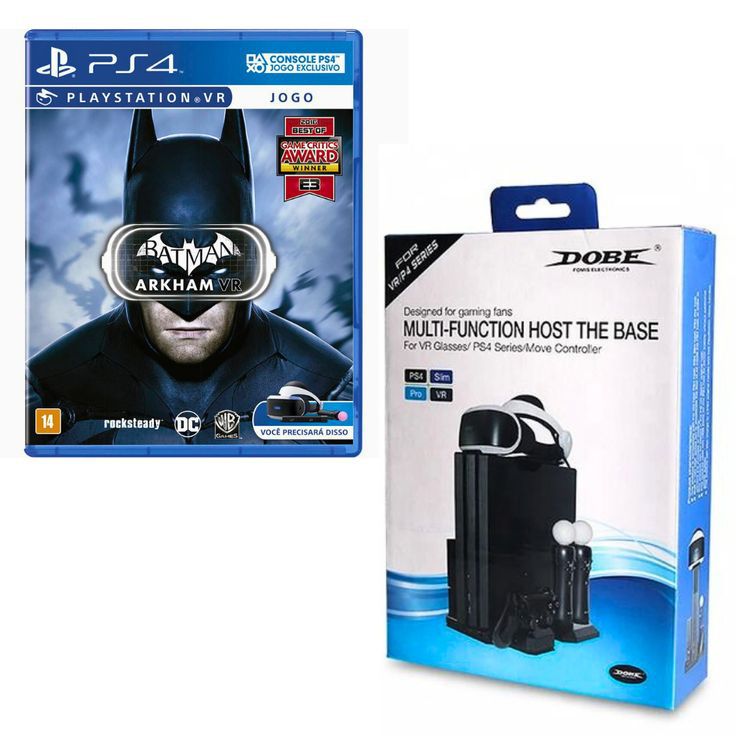 Batman Arkham VR + Multifunction Cooling Stand - PS4 - Usado - Xande A ...