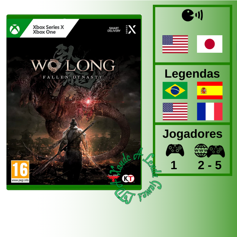 Wo Long Fallen Dynasty - XBOX SERIES X [EUROPA] - Xande A Lenda Games ...