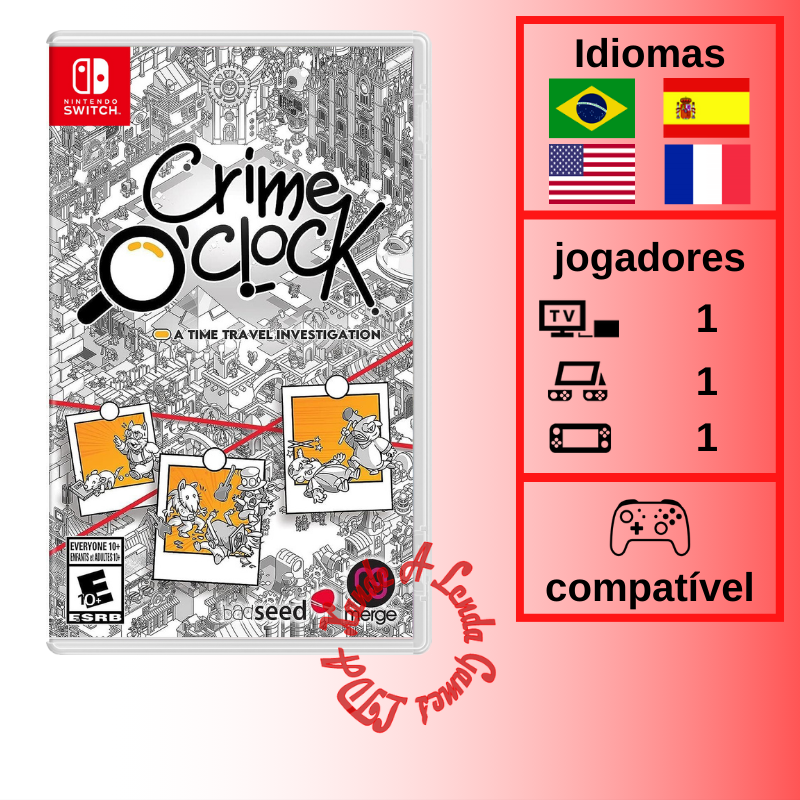 Crime O'Clock - SWITCH [EUA] - Xande A Lenda Games. A sua loja de jogos!