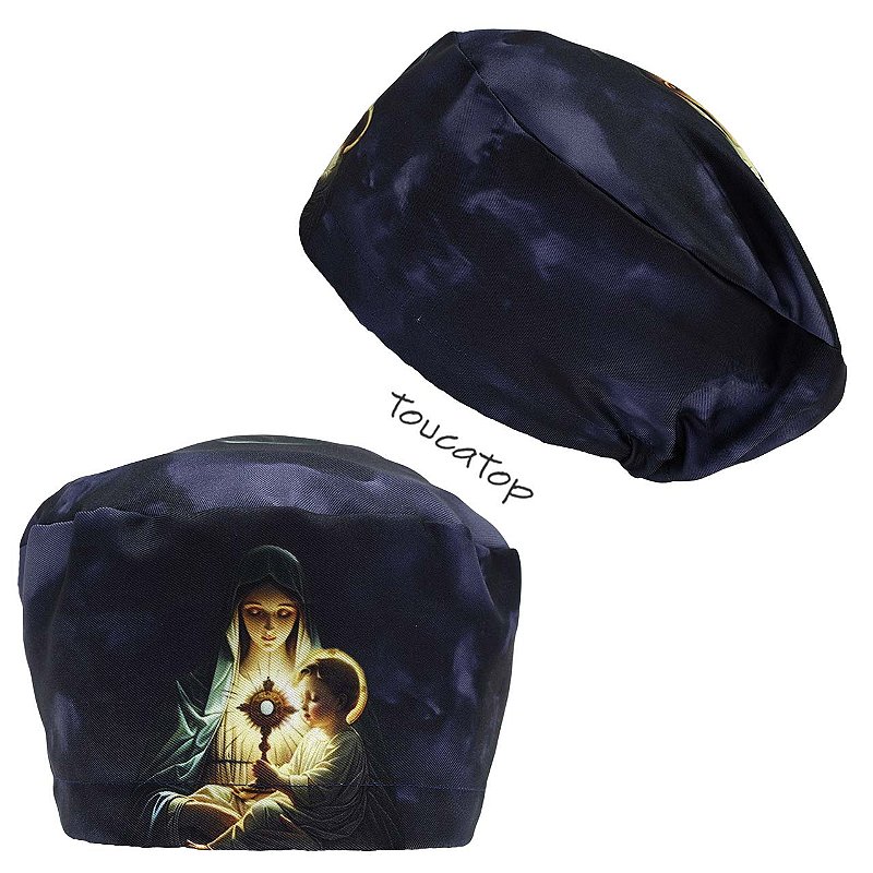 Touca Feminina ALICE, Nossa Senhora do Santíssimo Sacramento, Azul ...