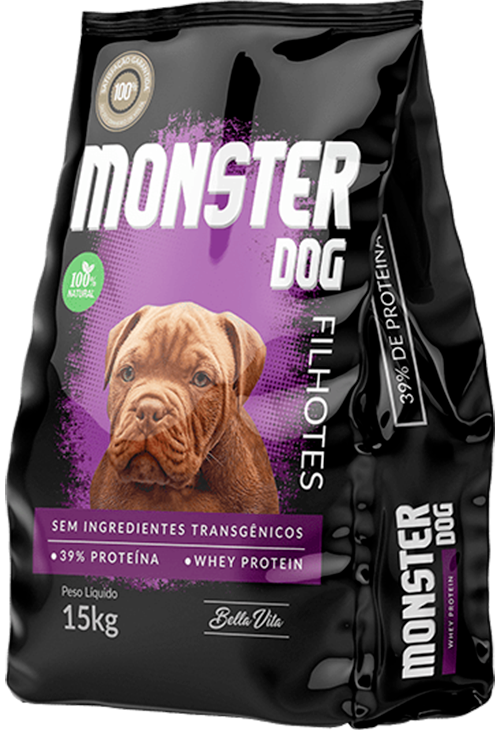 Ração monster dog filhote 15 kilos preço - Canil monster Guetto - Canil ...