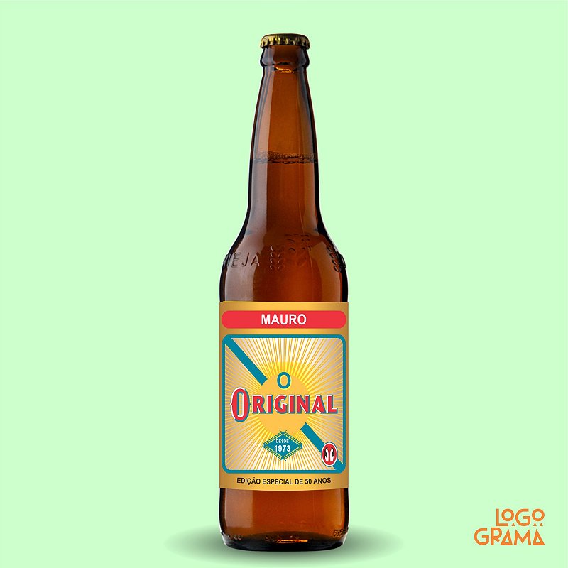 Rótulo para Cerveja ORIGINAL 600ml Personalizado - Logograma | Tudo que ...