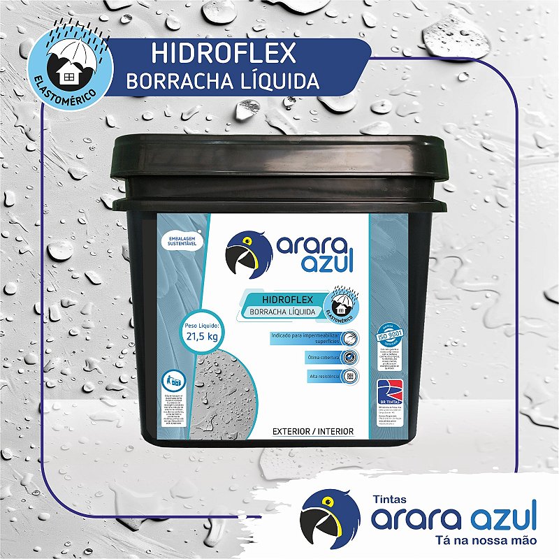 HIDROFLEX BORRACHA LÍQUIDA ARARA AZUL - Arara Azul