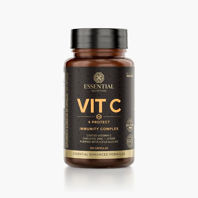 Essential Vit C 4 Protect 120 Caps + Zinco - Boa Forma Shop Suplementos ...