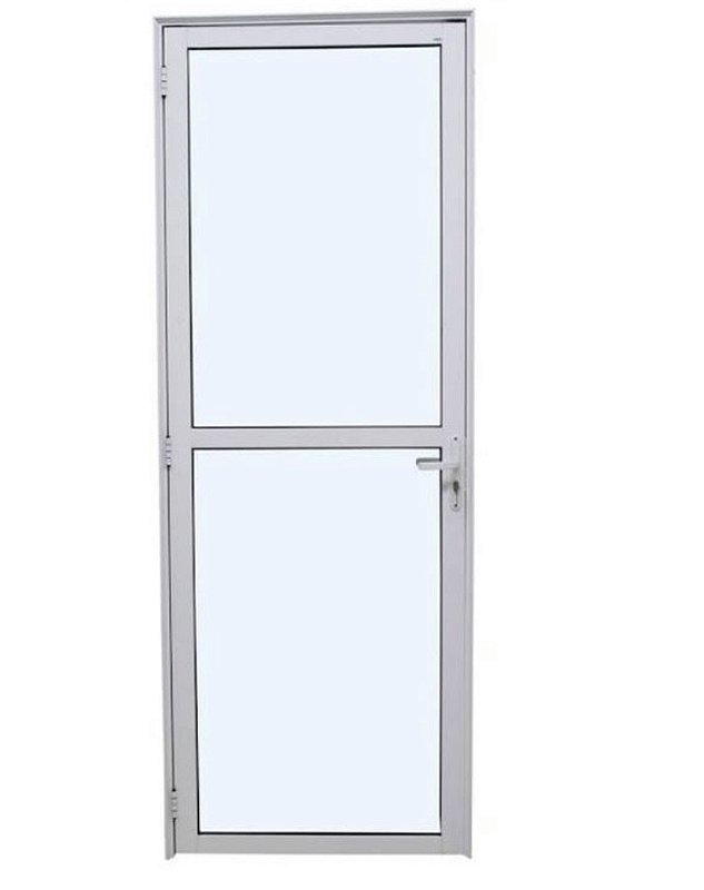 PORTA EM VIDRO COM MAÇANETA ALUMÍNIO BRANCO LINHA 25 PREMIUM - Espaço ...