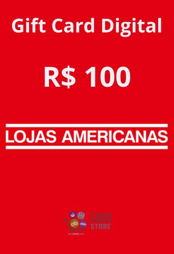 Comprar Cartão Vale Presente Americanas R$100 reais - Card Store ...