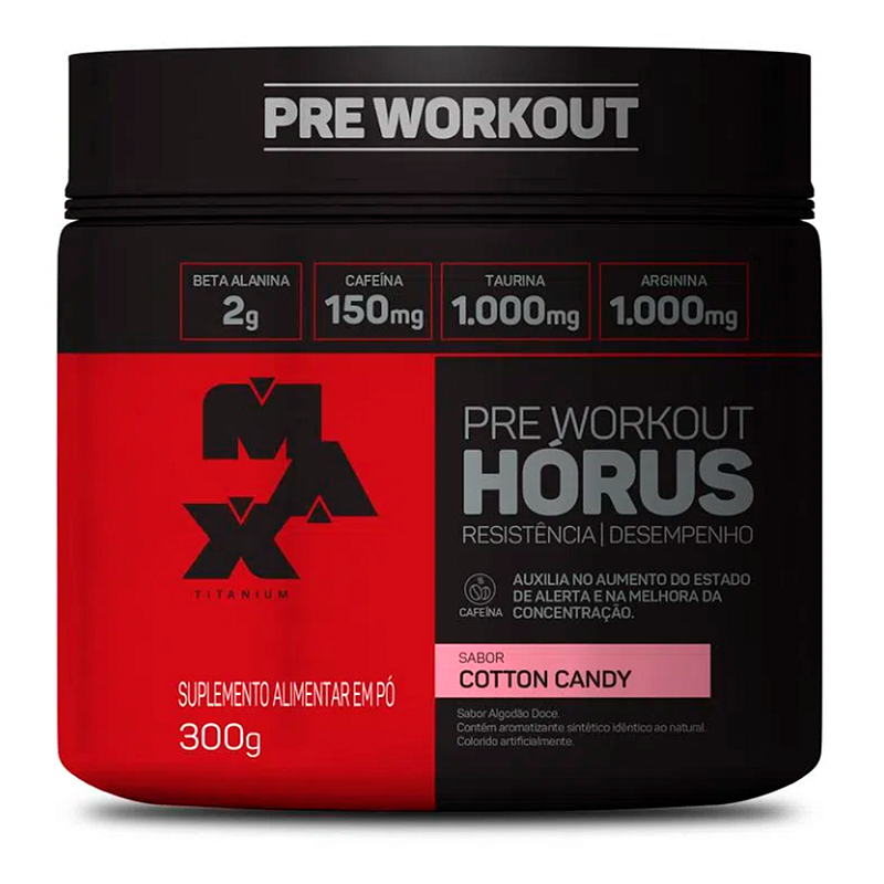 Horus Pré Treino Max Titanium - Tudo em Suplementos Alimentares