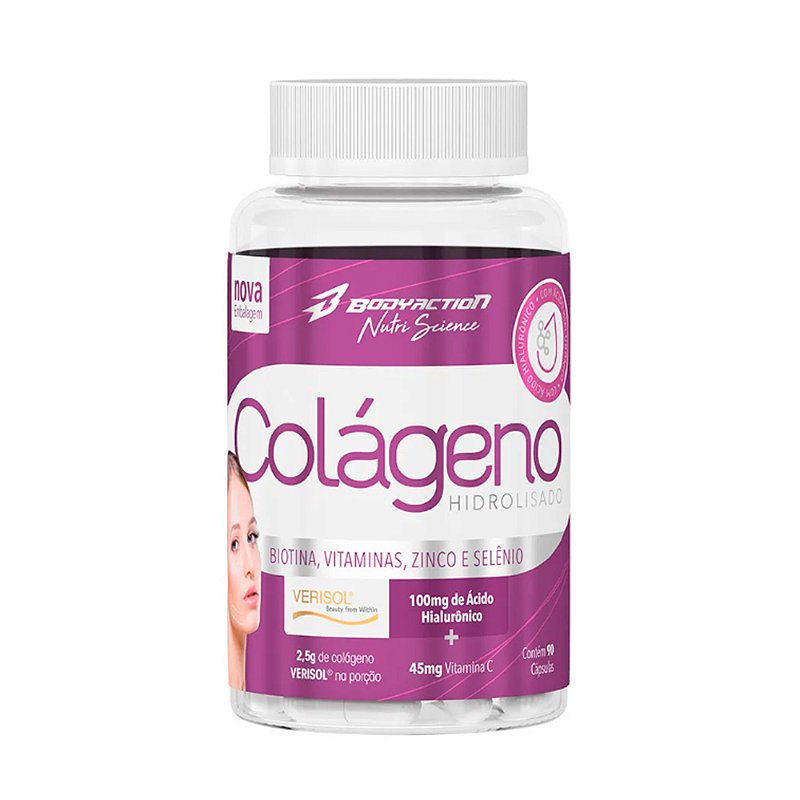 Colágeno Verisol 90 Cápsulas Body Action - Tudo em Suplementos Alimentares Colágeno Verisol 90 Cápsulas Body Action - Tudo em Suplementos Alimentares